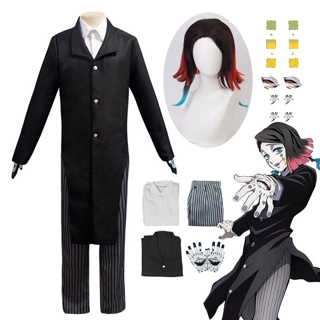 DEMON SLAYER ENMU Cosplay Costume Kimetsu No Yaiba Uniform Wig Suit ...