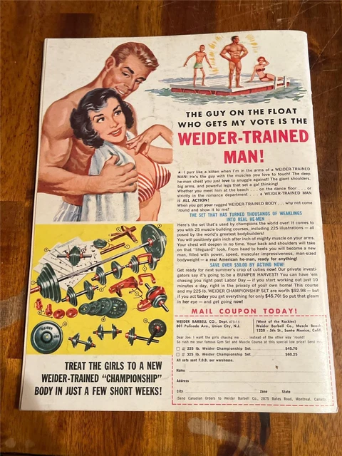 MR AMERICA BODYBUILDING AUTOGRAPHED Signed magazine DAVE DRAPER 1-65 £ ...