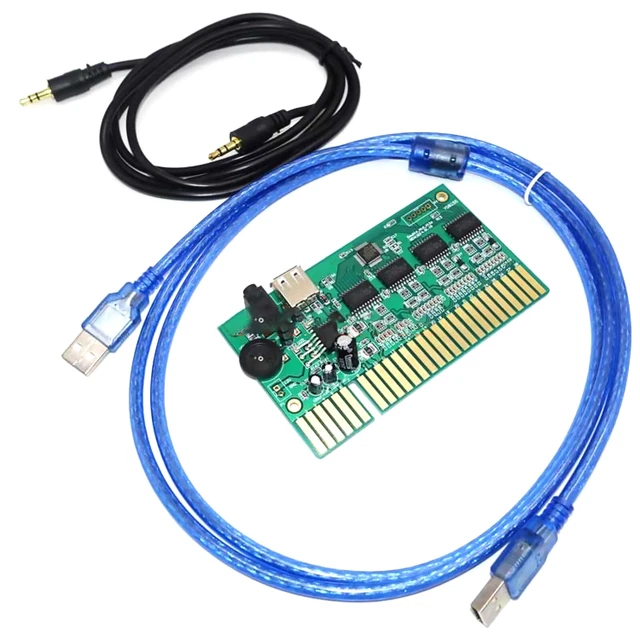 JAMMA INTERFACE TO USB Amplificatore audio scheda e cavi per MAME o ...