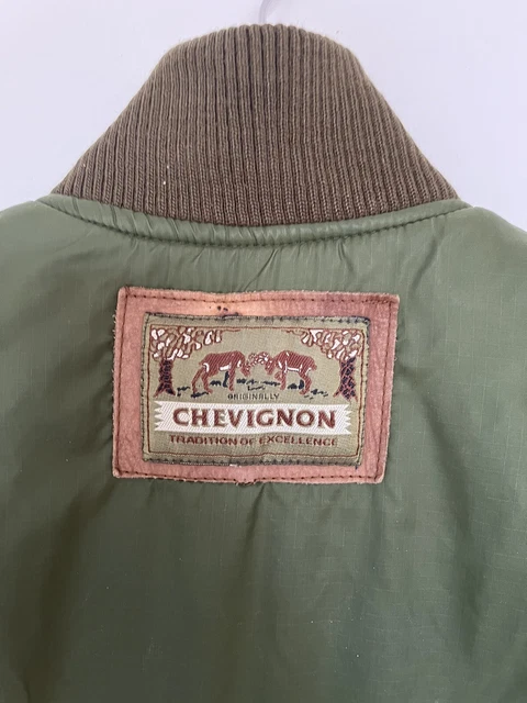 VINTAGE CHEVIGNON 80’S/90’S Hunting Gillet Vest Body Warmer | Olive | Super Rare £75.00 ...