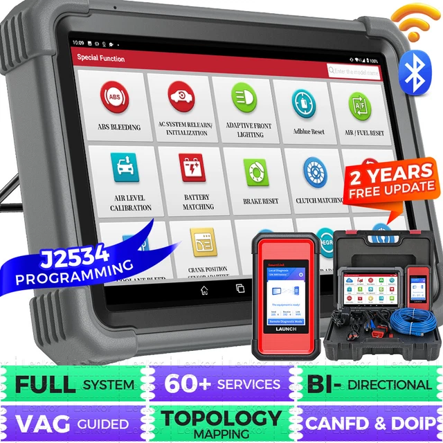 LAUNCH X431 PRO3S+ ELITE PRO5 KFZ OBD2 Diagnosegerät ECU Coding Mit ...