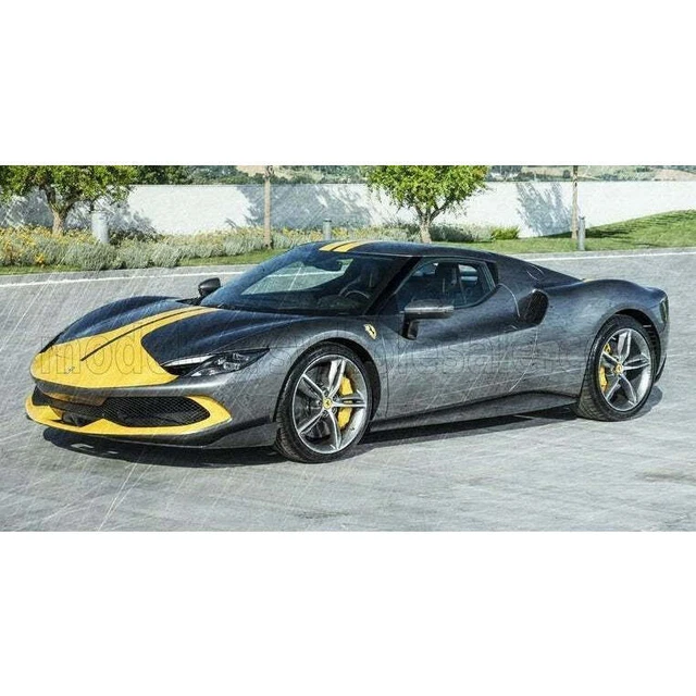 MR MODELS FERRARI 296 GTB Hybrid 830Hp Assetto Fiorano 2021 Grey Yellow ...