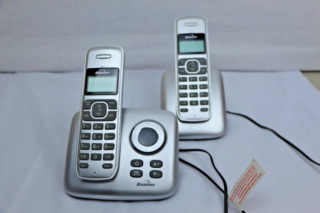 BINATONE INSIGNIA 2025 Twin home Phone handset pair grey working VGC £ ...