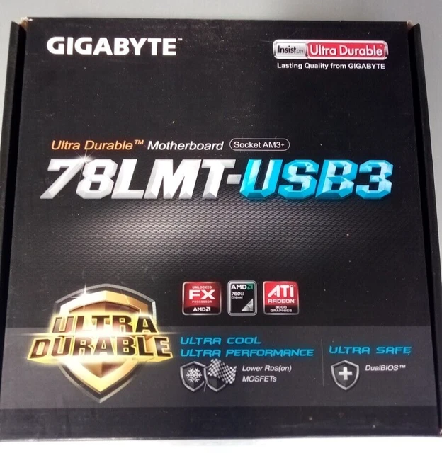 GIGABYTE GA-78LMT-USB3, SOCKET AM3, AMD Motherboard £35.00 - PicClick UK