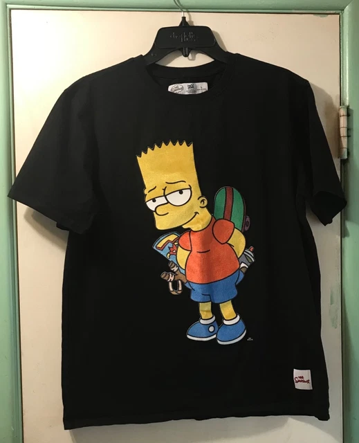 THE SIMPSONS BLACK Tee Shirt Large Short Sleeve Featuring Bart Simpson $33.65 - PicClick AU