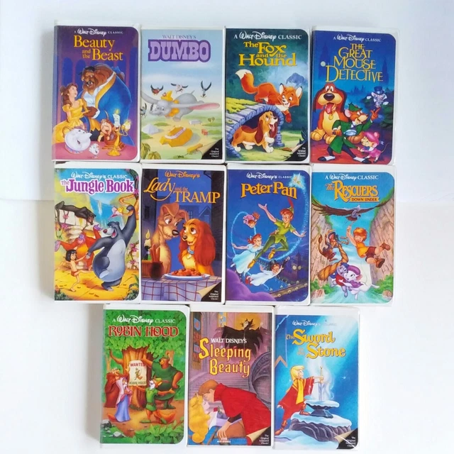11 VINTAGE WALT Disney Black Diamond Movies Classics VHS Tapes ...