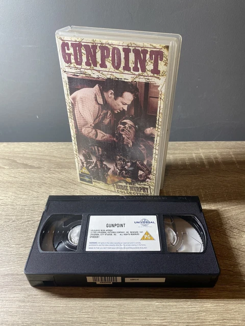 GUNPOINT - AUDIE Murphy (1993, PG) PAL VHS Video Tape - Universal £3.99 ...