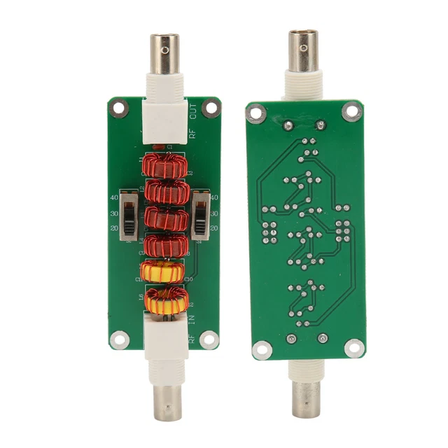 LOW PASS FILTER 20m 30m 40m CW SSB Low Pass Filter Board 7MHz 10MHz ...