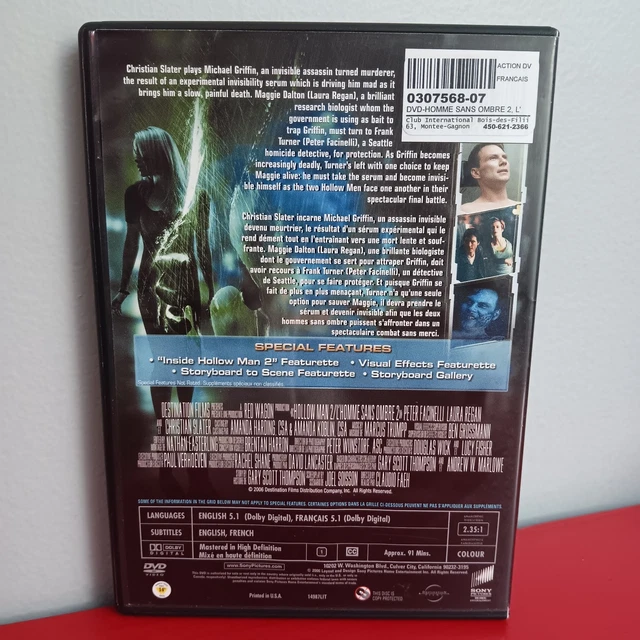 HOLLOW MAN 2 (DVD, 2006, Canadian) The Man Without Shadow 2 (30) $1.99 ...