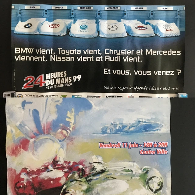 Affiche 24 Heures Du Mans 1999 Affiche Parade Des Pilotes Course
