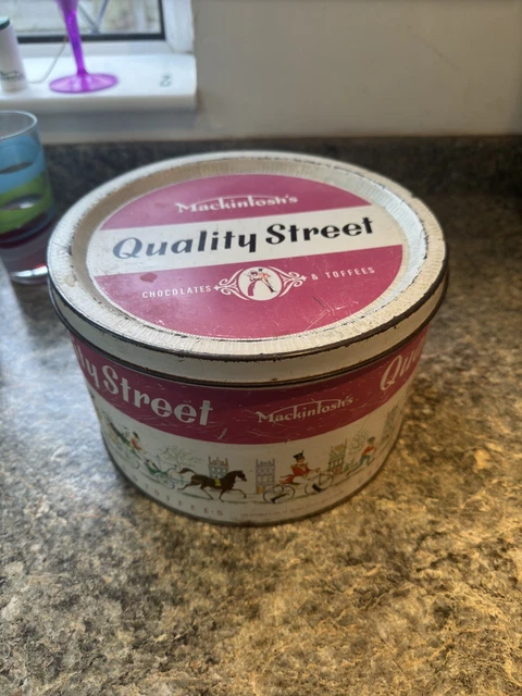 VINTAGE LARGE QUALITY Street Tin 1970’s Classic Mackintosh’s Chocolates ...