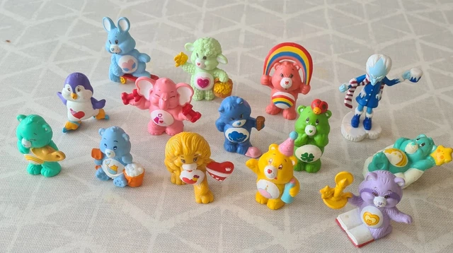 CARE BEARS VINTAGE figures 1984 Set Of 14 Figures Cousins PVC £99.99 ...