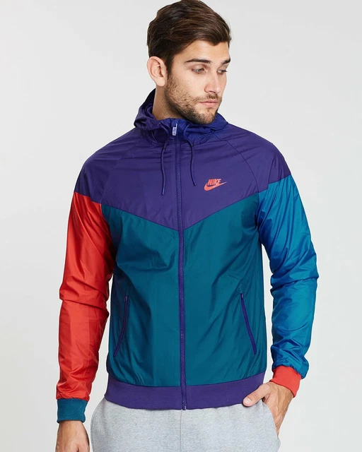 NIKE SPORTSWEAR WINDRUNNER Have a Great Day Jacket Blue Purple Nylon ...
