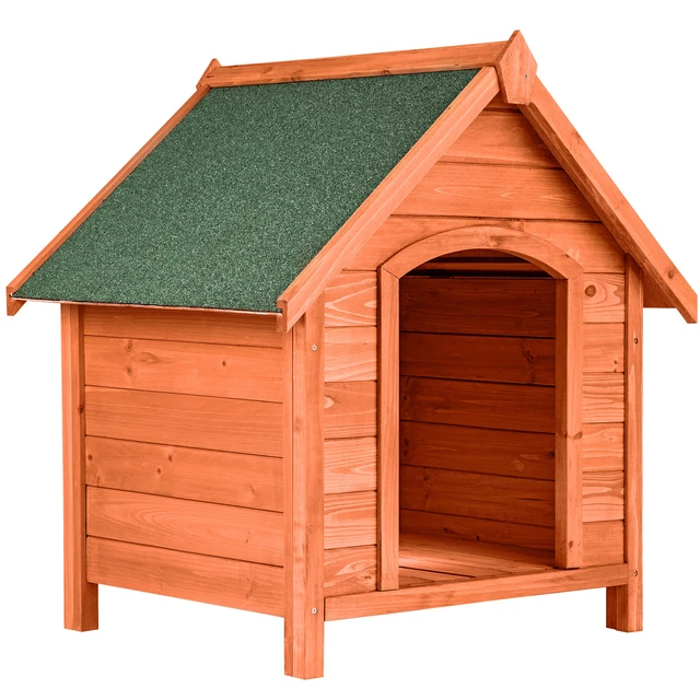 NICHE POUR CHIEN en bois avec toit pointu cabane extérieure maison ...