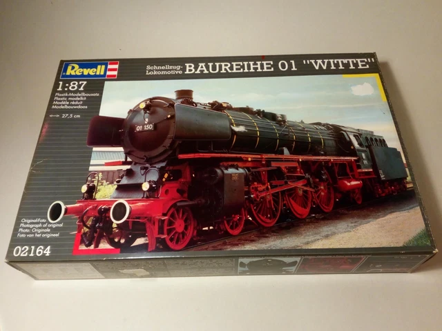 REVELL 02164 SCHNELLZUG-LOKOMOTIVE Dampflok BR 01 Witte 1:87 H0 HO £25. ...