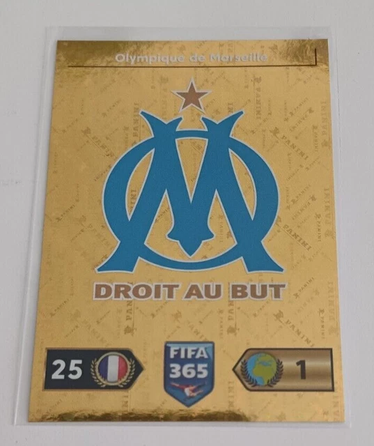 IMAGE STICKER ECUSSON Badge Logo OLYMPIQUE DE MARSEILLE OM PANINI FIFA ...
