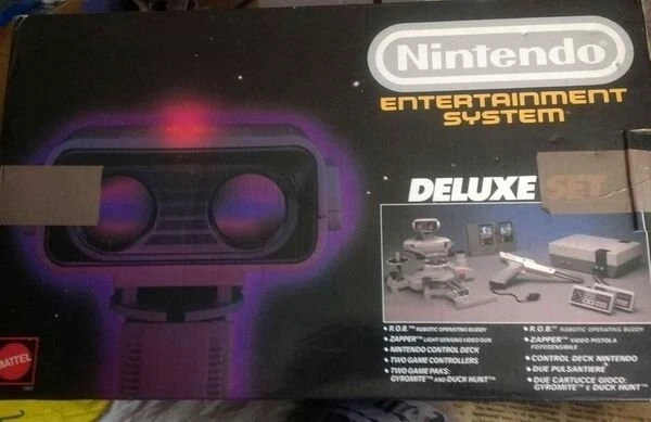 NINTENDO ENTERTAINMENT SYSTEM NES Set Deluxe Rob Robot Rare £599.99 ...