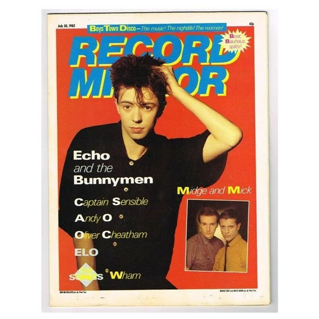 RECORD MIRROR MAGAZINE July 30 1983 mbox2656 Echo and the Bunnymen ...