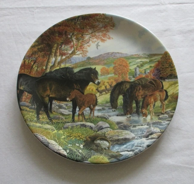 DAVENPORT POTTERY - Exmoor Ponies - plate boxed with certificate £0.99 ...