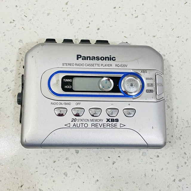 PANASONIC RQ-E20V PORTABLE Cassette Player Stereo AM/FM Radio Read ...