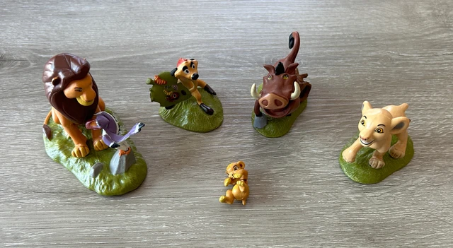 DISNEY LION KING Figures Lot Cake Toppers Mufasa Pumbaa Timon Nala Zazu ...
