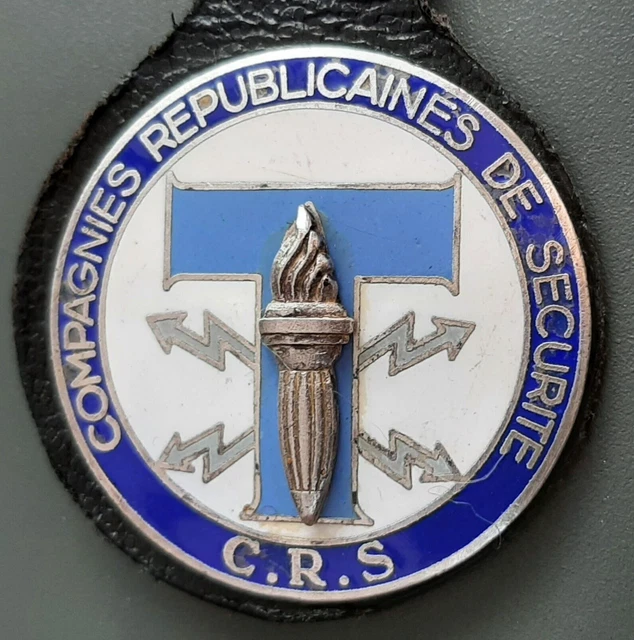 ANTIQUE TRANSMISSIONS CRS POLICE Badge Badge Outdated ORIGINAL Drago ...