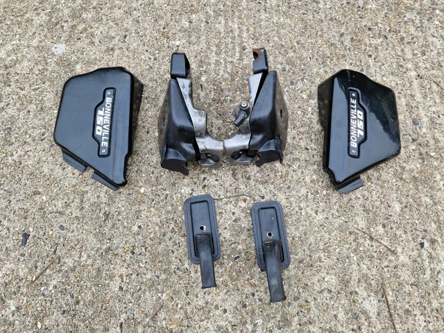 TRIUMPH T140E COMPLETE air intake assembly+ side panels £89.00 ...