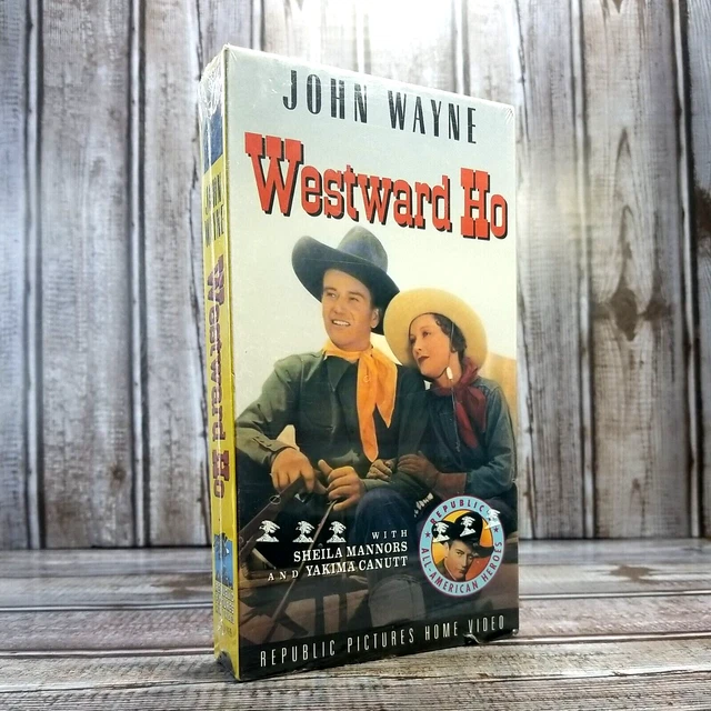NEW JOHN WAYNE Westward Ho Western Movie VHS Republic Pictures Factory ...