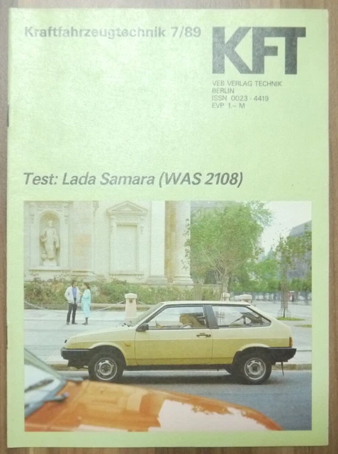 ZEITSCHRIFT KFT TEST Lada Samara WAS 2108 Juli 1989 DDR ...