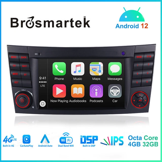 DAB+ANDROID 12 CAR Stereo Head Unit GPS RDS USB Mercedes E/CLS/G Class ...