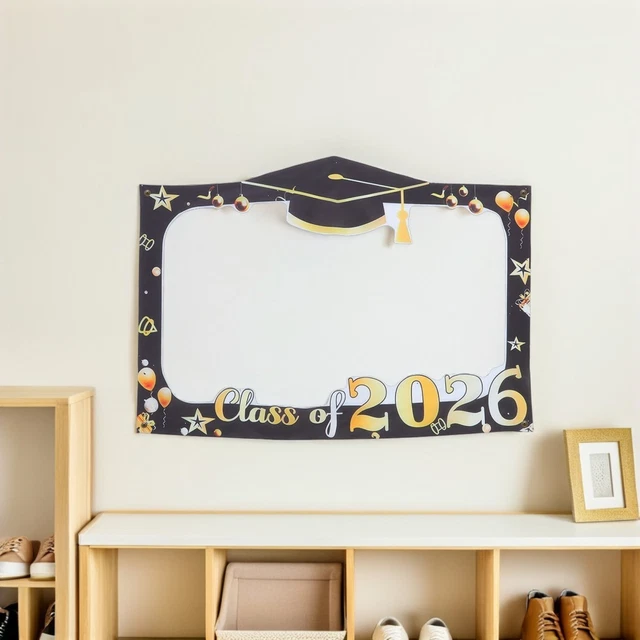 GRADUATION PHOTO BOOTH Frame 2026, Class of 2026 Fabric Picture Frame ...
