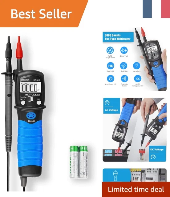 TESTEUR DE CONTINUITÉ et Tension AC/DC BTMETER BT-38C: Sécurité et ...