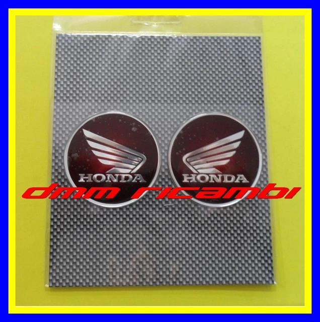 ADESIVI HONDA NEW logo rosso resinati in rilievo serbatoio carena non ...