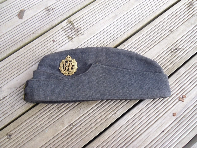 ORIGINAL MILITARY WW2 RAF Side Cap Field Service Uniform Hat Cap Ranks ...