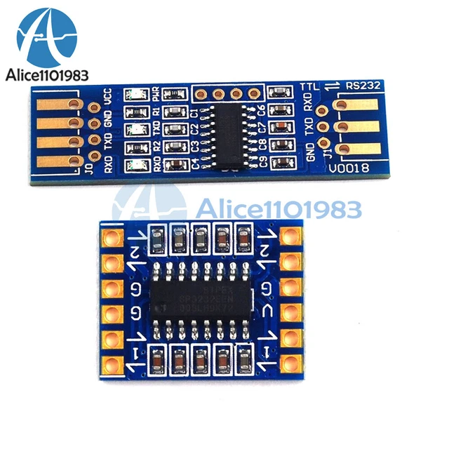 Rs232 Sp3232 Ttl To Rs232 Module Rs232 To Ttl Brush Line Serial Port Module Diy Eur 1 86