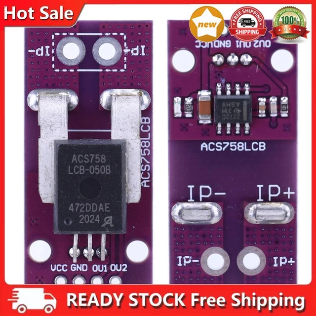 ACS758LCB-050B-PFF-T LINEAR HALL Current Sensor Module ACS758LCB-100B ...