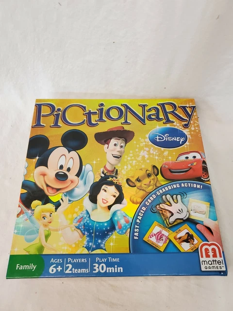 DISNEY PICTIONARY GAME Family Board Games Mattel COMPLETE EUR 16,85 ...