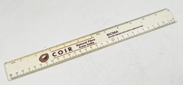 VINTAGE COIR BICMA British India Coir Mat Association Rule Ruler ...