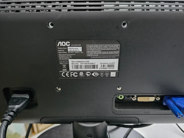 AOC MONITOR LCD Full Hd 18,5" 1920X1080 Con Supporto Modello N ...