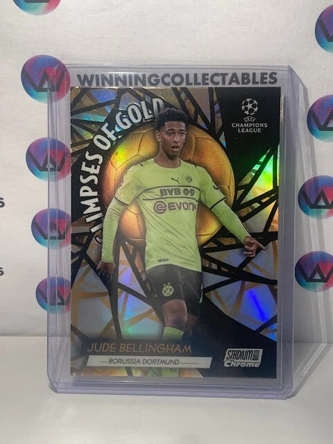 JUDE BELLINGHAM 2021-22 Topps Stadium Club chrome aperçus de l'or #GG ...