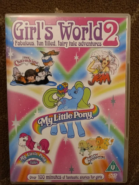 GIRLS WORLD 2 Dvd Inc My Little Pony / Charmkins / Jem / Moondreamers ...
