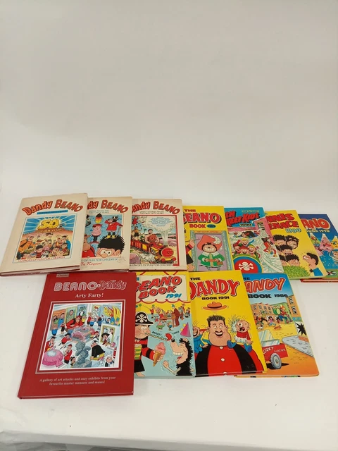 RARE VINTAGE BUNDLE Beano And Dandy Annuals Comic Books Collectors ...