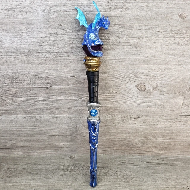 MAGIQUEST MAGIC QUEST BLUE DRAGON Wand Great Wolf Lodge Interactive ...