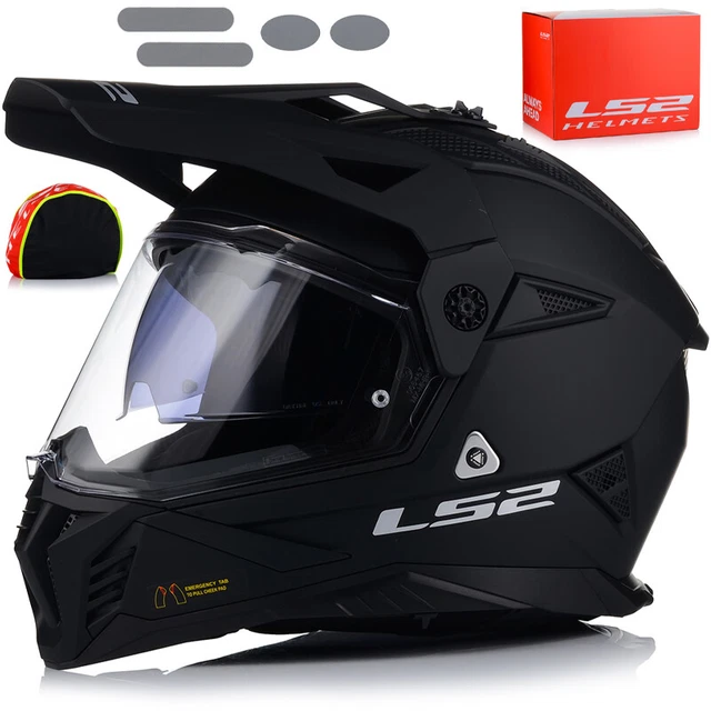 ENDURO MX QUAD Helm | LS2 MX702 Pioneer II | Crosshelm mit Sonenblende ...