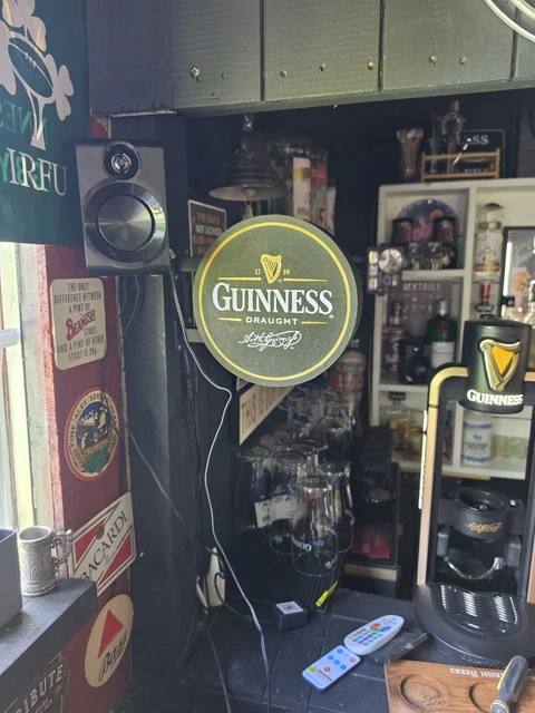 GUINNESS LIGHT UP Sign Home Bar/Pub Illuminated Plug-In £31.90 ...