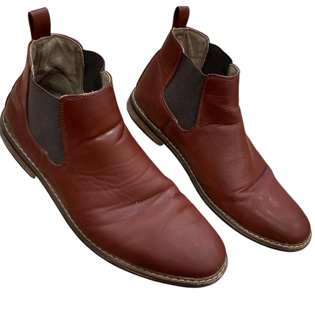 DEER STAGS ROCKLAND Men's LIAM Comfort Chelsea Boot Size 9.5 Brown ...