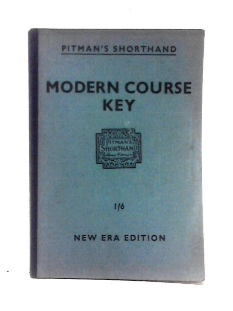 MODERN COURSE KEY (Sir Isaac Pitman) (ID:02919) £19.65 - PicClick UK