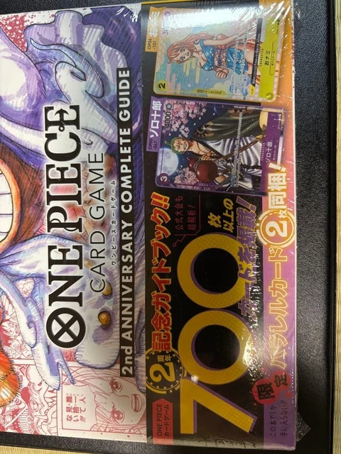 ONE PIECE CARD Game 2nd Anniversary Guide with 2 Parallel Cards Zoro ...