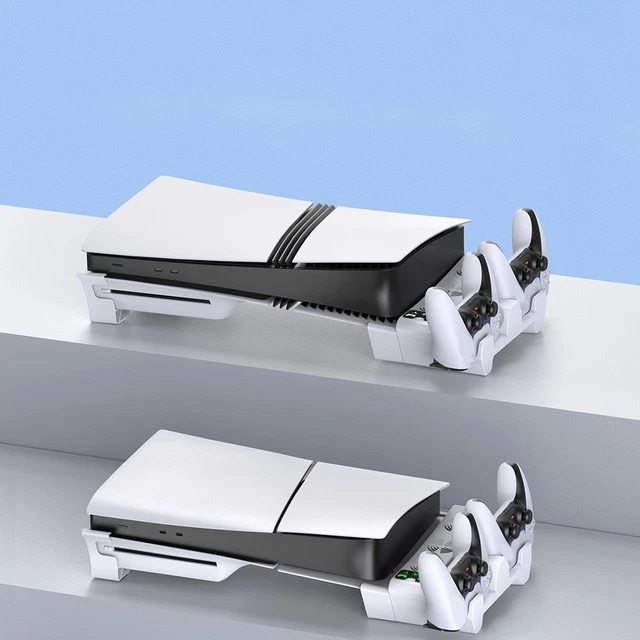 FOR PS5 PRO Slim Stationary Cooler with Integrated Dual Charging ...