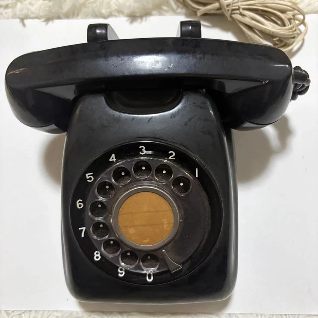 [MODULAR DESIGN] BLACK Telephone 600-A, Showa Retro, NTT (Nippon ...